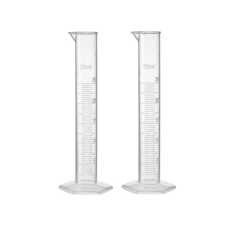 Easy to use Science Test Tube Beakers Plastic Graduated Cylinder Single ...