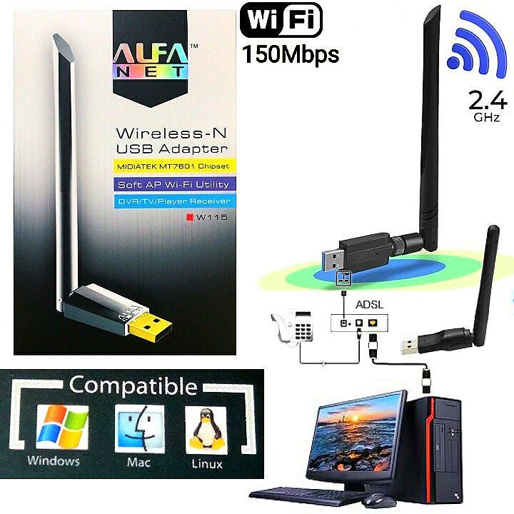 Alfa W115 USB Wifi Antenna Receiver | Daraz.com.bd