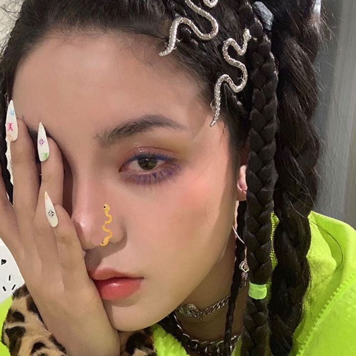 Personalities Snake Nose Ring U-Shape Body Jewelry Fake Septum Piercing ...