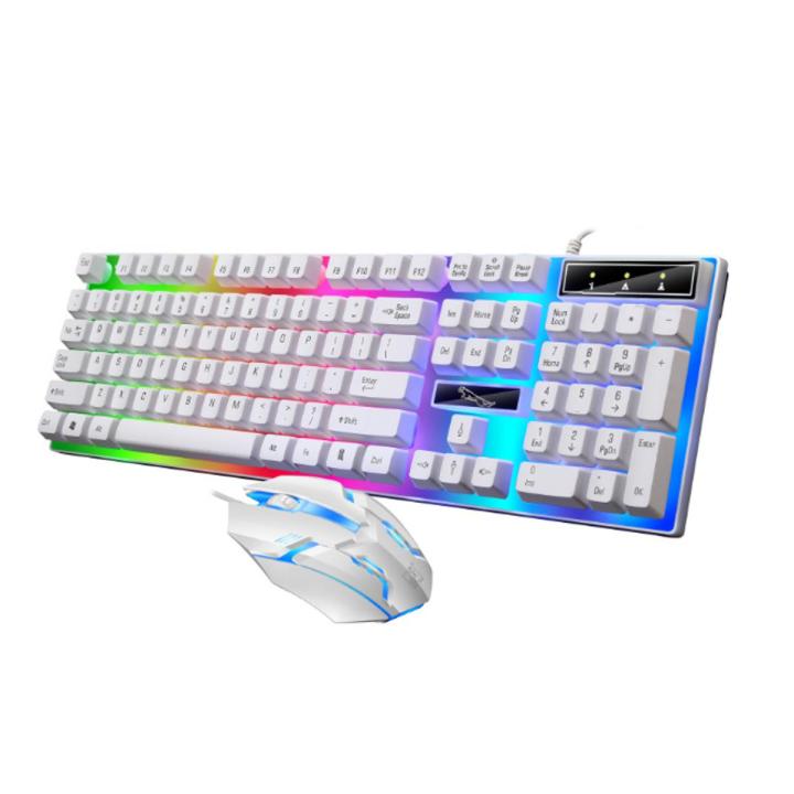 G21 Keyboard Mouse Set Gaming Mouse Colorful Backlit Keyboard 104 Keys ...