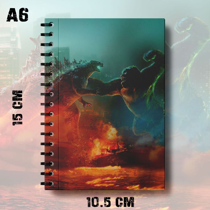 A6 Notebook Godzilla Kong Digital Movie Art Writing Pad K273 K278 ...
