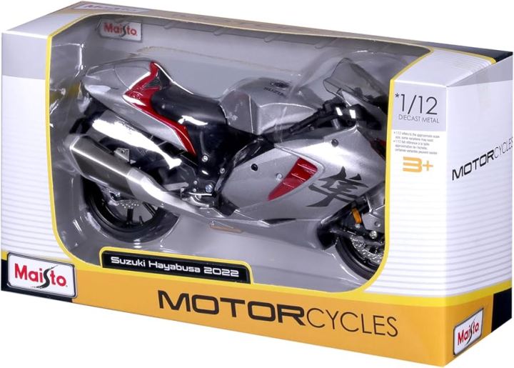 Maisto Adult Plastic Suzuki Hayabusa 2022; 1:12 Die-Cast Scale Model ...