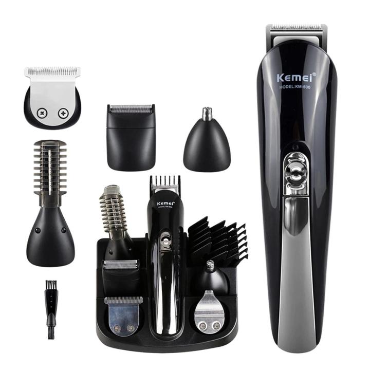 Kemei KM-600 11-in-1 Professional Hair Beard Clipper Trimmer for Men | Daraz.com.bd