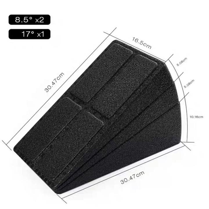 Squat Wedge Block Adjustable Non-Slip Squat Ramp Deadlift Wedge Calf ...
