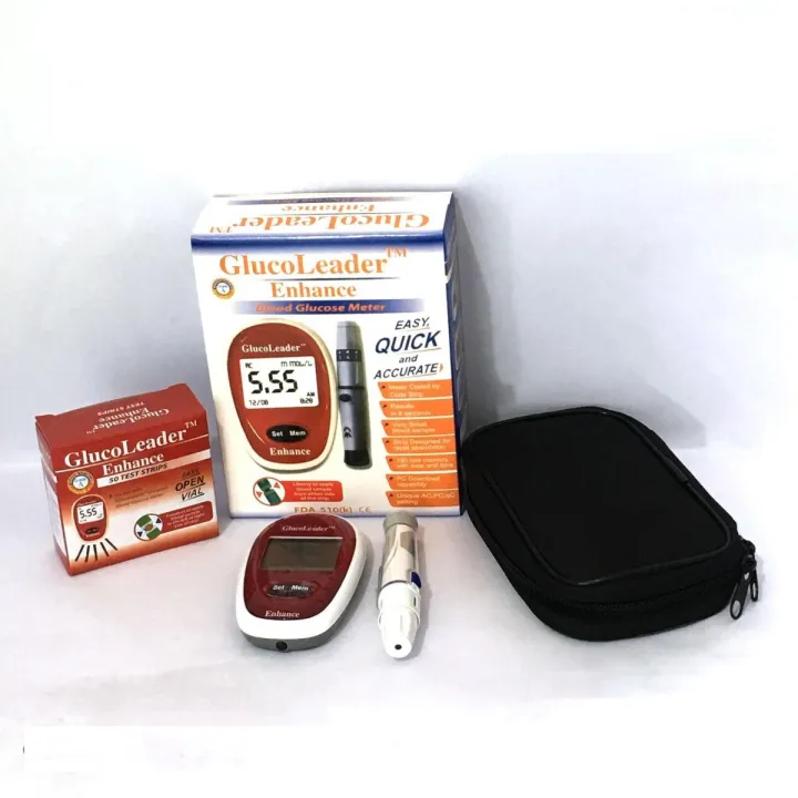 Glucoleader Enhance Taiwan Blood Glucose Meter - Red with warranty ...
