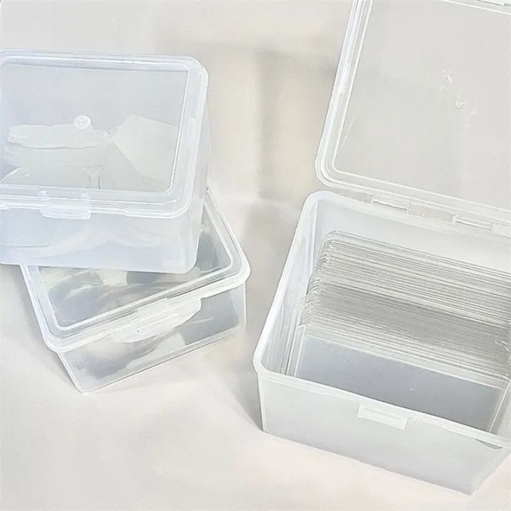 Small Photocards Storage Box Transparent Stickers Korea Idol Card ...