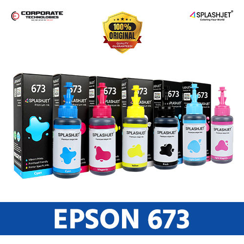 Splashjet T673 Compatible Refill Ink for Epson L805, L800, L1800, L810 ...