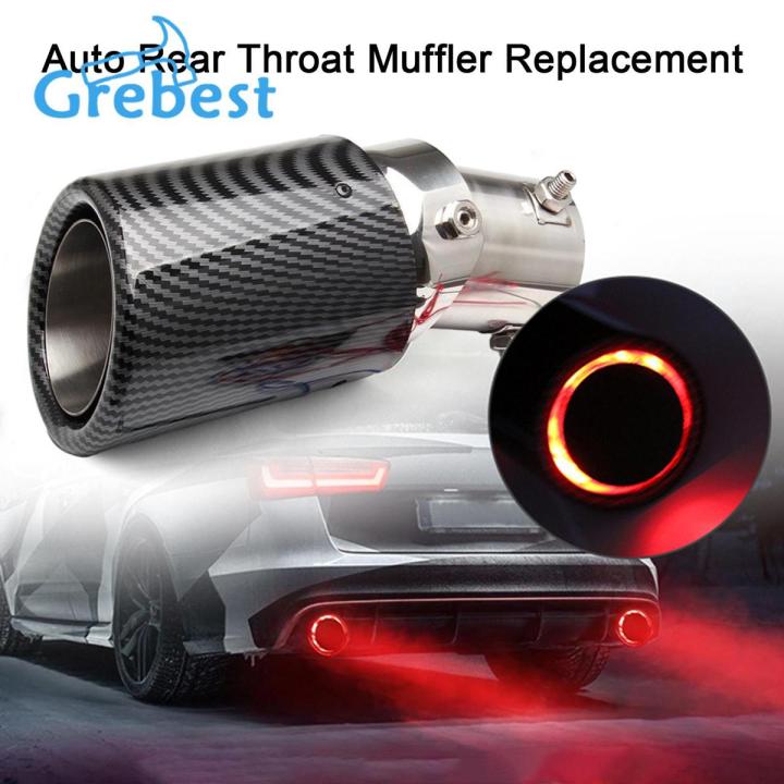 Grebest Car Exhaust Tip Muffler Heavy Duty Auto Tail Throat Muffler ...