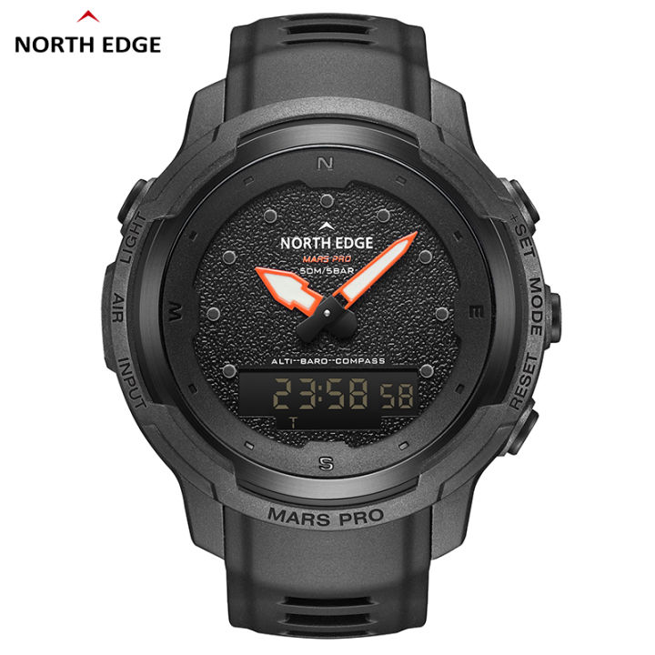 NORTH EDGE MARS Pro Men's Sports Digital Watch Military Army Carbon ...