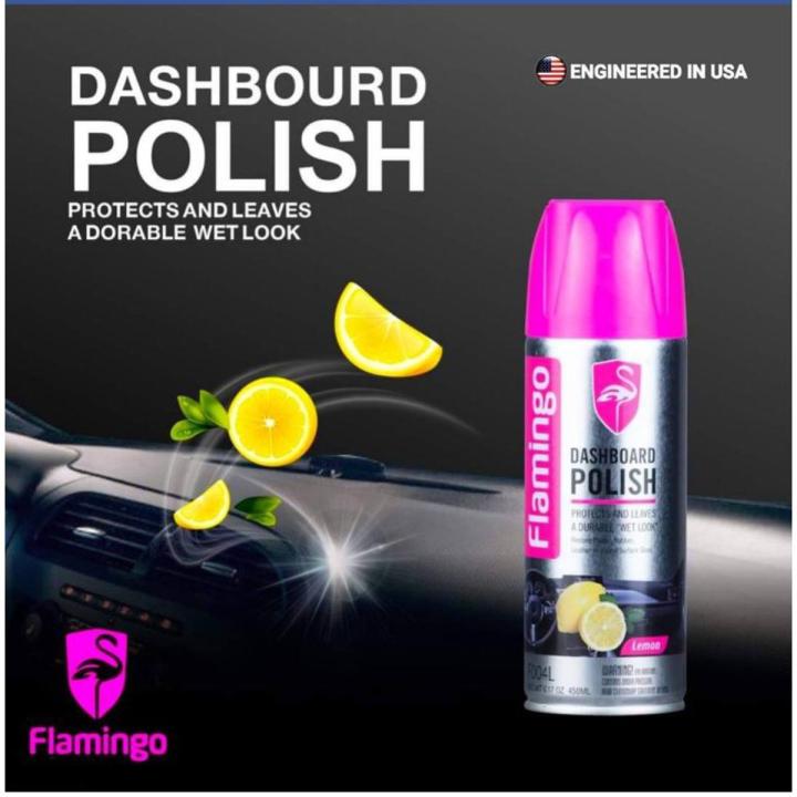 Flamingo Dashboard Polish- 450 ml, Car Motorbike Leather, Plastic ...