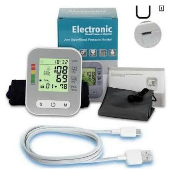 Electronic digital blood pressure monitor sphygmomanometer, Digital ...