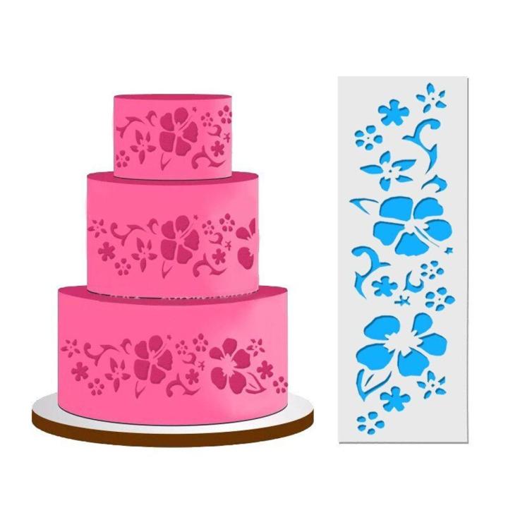 【happy one】DIY Layering Cake Stencils Cake Decoration Tool For Painting ...