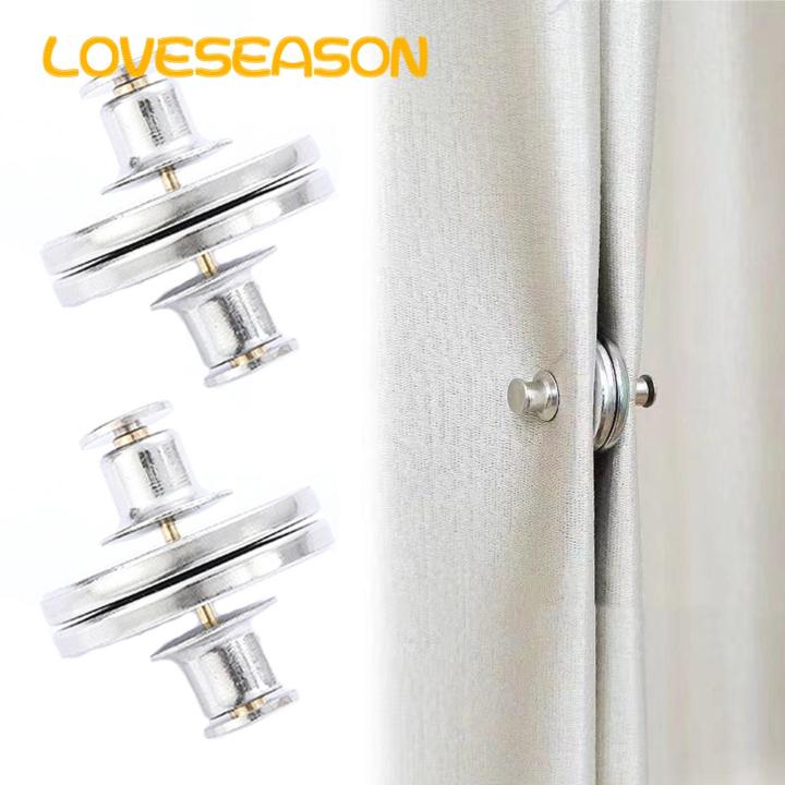 （New）Light-blocking Curtain Magnet 1 Pair Curtain Magnet Cloure Prevent ...