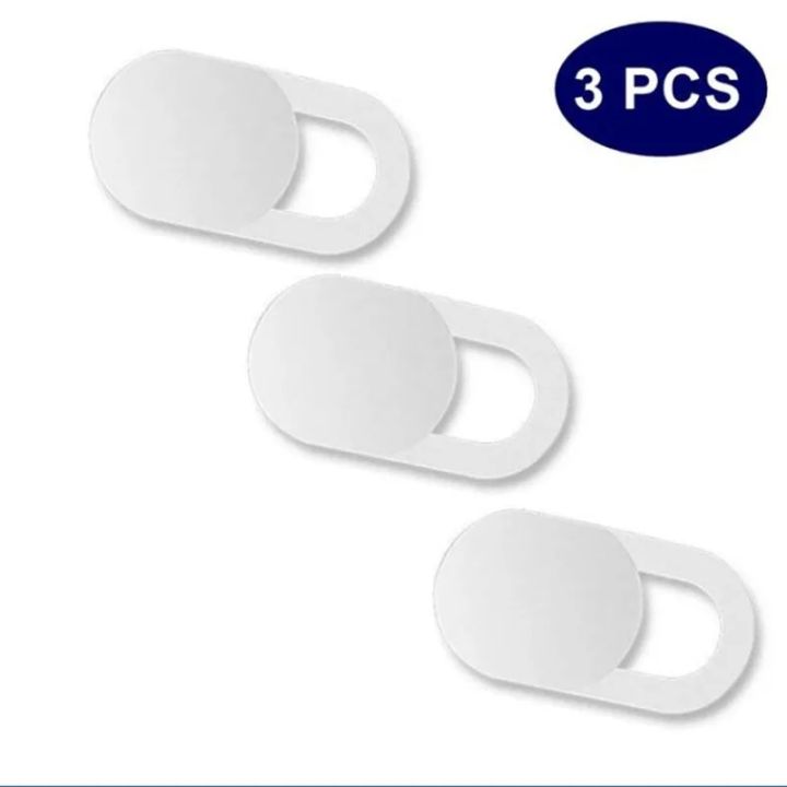 3 PCs Universal WebCam Cover Shutter Magnet Slider Plastic Camera Cover ...