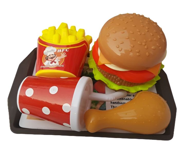 Chicken Burger Set BFC Kitchen Toy for Kids - 5 Pcs | Daraz.com.bd