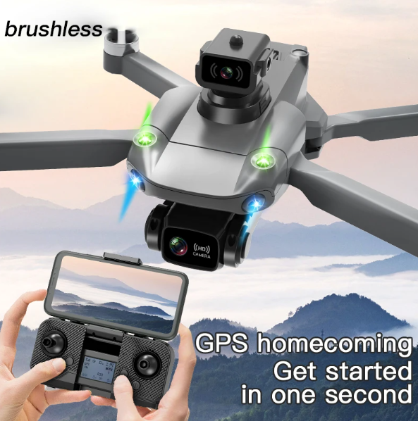 G.P.S Drone 8K Professional Dual HD Camera Obstacle Avoidance Brushless Motor Foldable ...