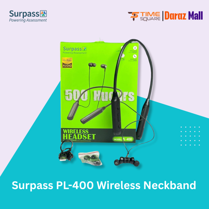 Surpass PL-400 Wireless Neckband - Time Square | Daraz.com.bd