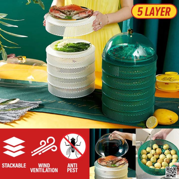 5 Layer Food Insulation Covers, Food Safety Cover GREEN | Daraz.com.bd