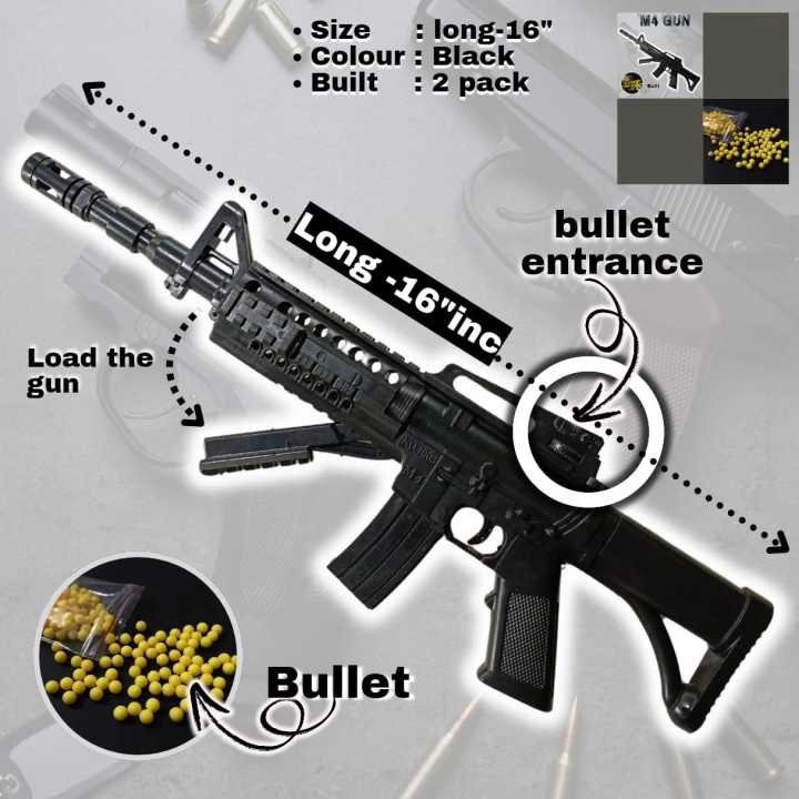 Baby Toy : M4 Gun [Toy Gun For Kids, Baby Gun play] | Daraz.com.bd
