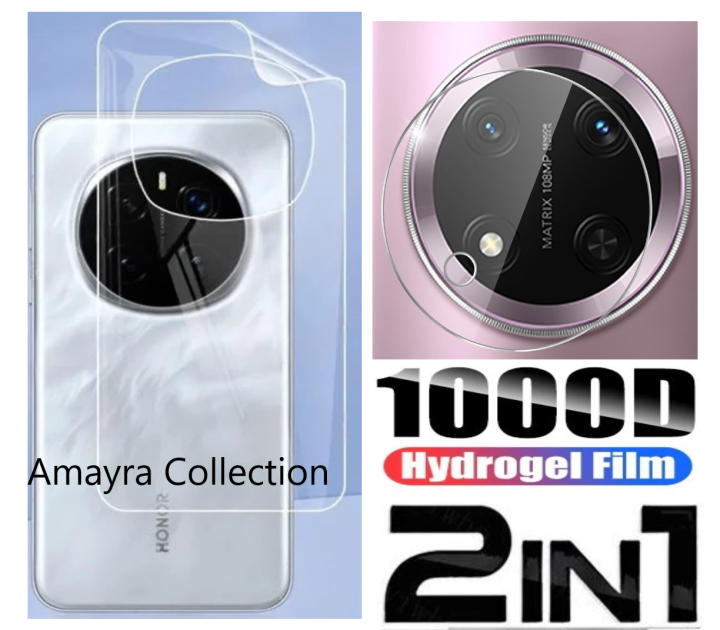 2in1 Back Protector Combo Pack for Honor X9C 5G (Back Hydrogel Poly ...