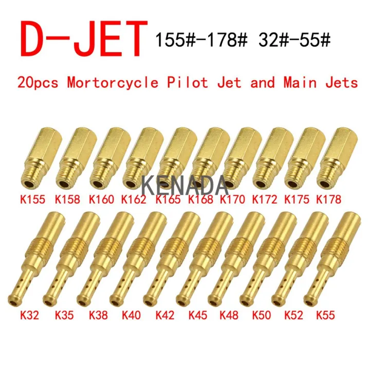 SL 10-20Pcs Set Mortorcycle Slow/Pilot Jet Scooter Main Jets For PWK PWM KSR NSR PJ Keihin PE ...