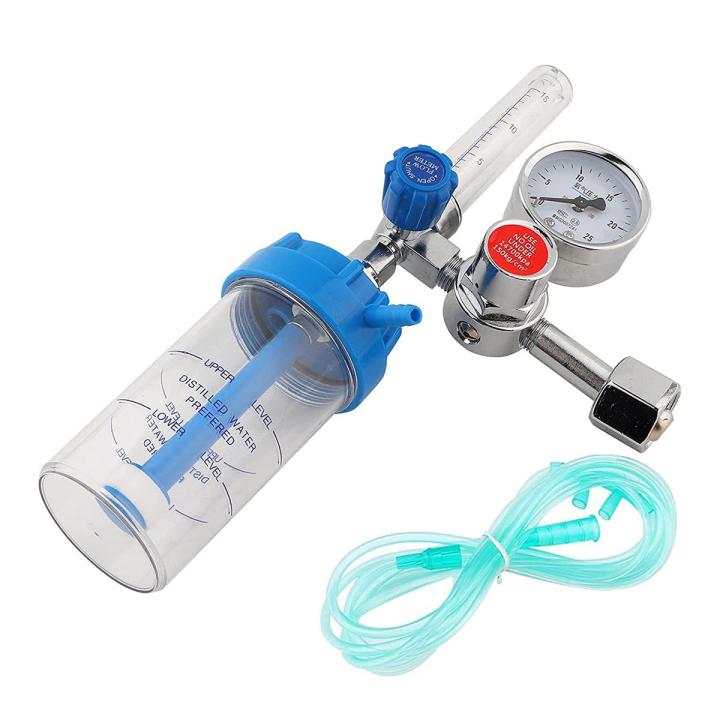 O2 Flow Meter Gas Regulator Flowmeter Medical Oxygen Inhalers Pressure ...