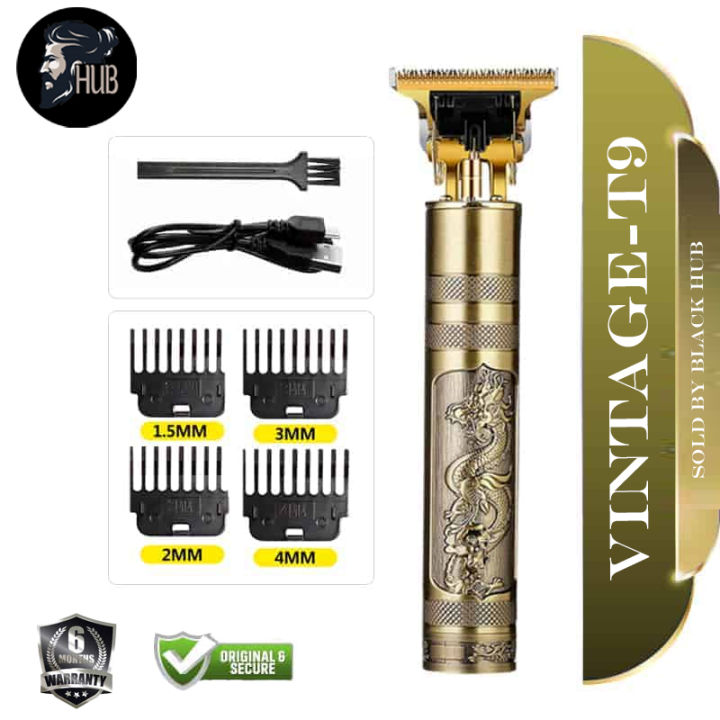 Vintage T9 Professional Hair & Beard Cutting Machine Trimmer for Men (6 ...
