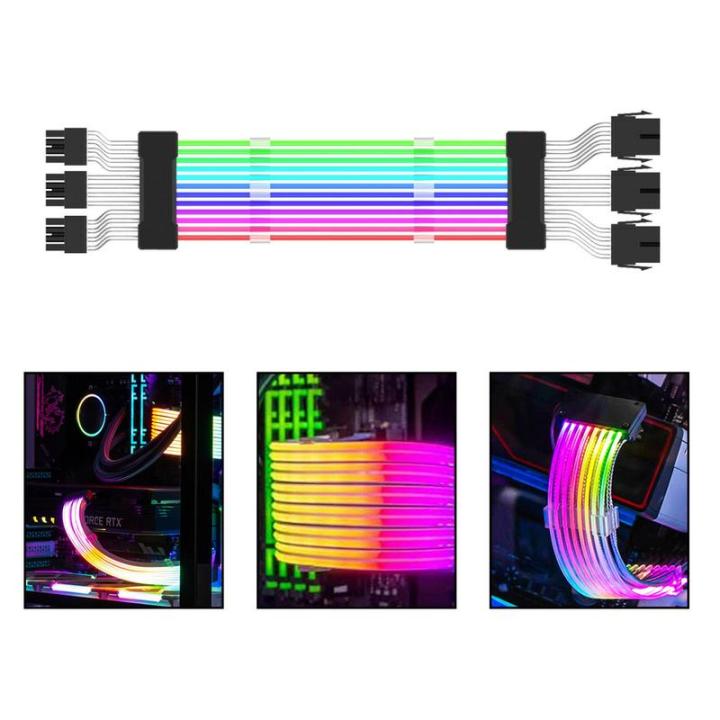 【Fast and Reliable Shipping】 Argb Psu Extension Cable Rgb Flow Atx ...