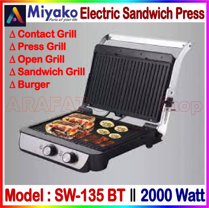 Miyako Electric Sandwich Press, Contact Grill, Press Grill, Open Grill ...
