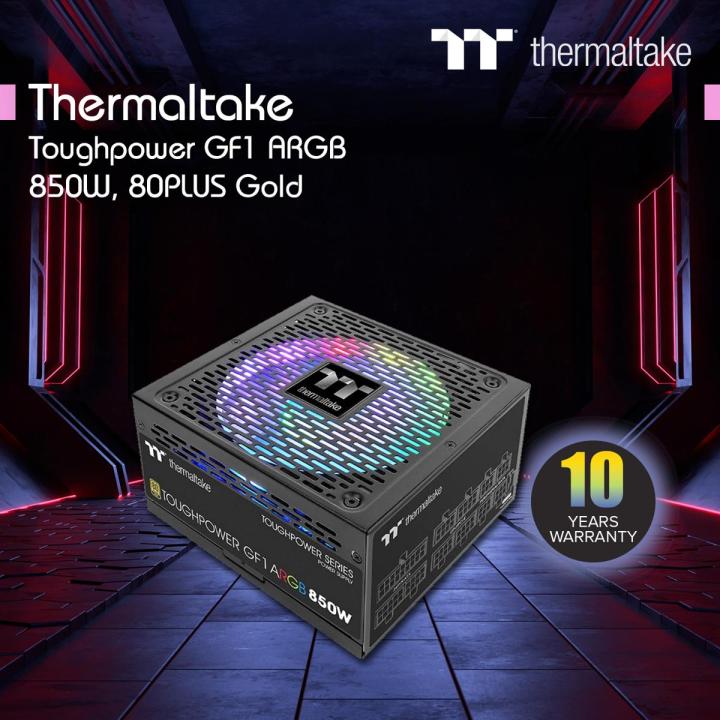 Thermaltake Toughpower GF1 850W ARGB 80+ Gold Full Modular Premium Edition Power Supply | Daraz ...