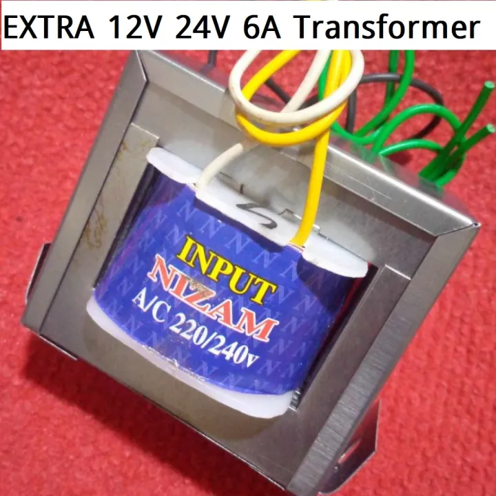 EXTRA 12V ALUMINIUM WIRE 24V 6A Transformer 24 0 24 6Amp Input AC 220V ...