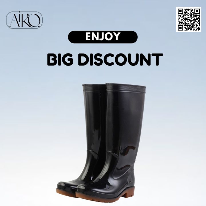 Aiko Chaina Premium Quality Gumboot JCD Waterproof Rain Boots Made In ...