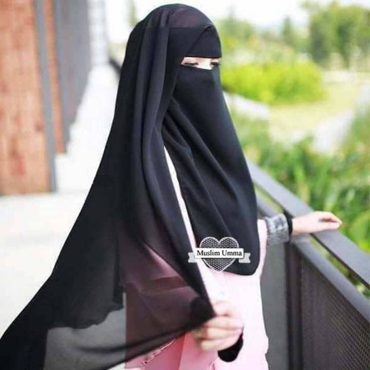 NIQAB MUSLIM HIJAB IRANI 3 LAYERS ISLAMIC Face Cover Burka Nikab ...