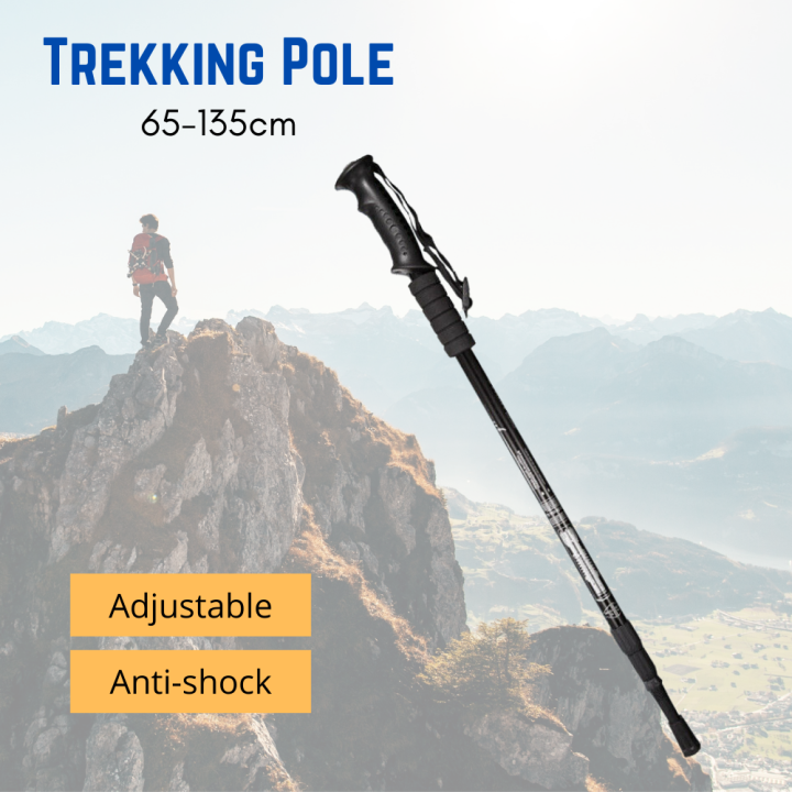 Hiking Pole with Telescopic Design and Anti-Shock Trekking Feature ...