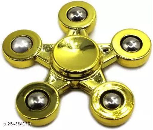 Komal SG Very Beautiful Small Size 5 Sided Metal Spinner Yellow | Daraz ...