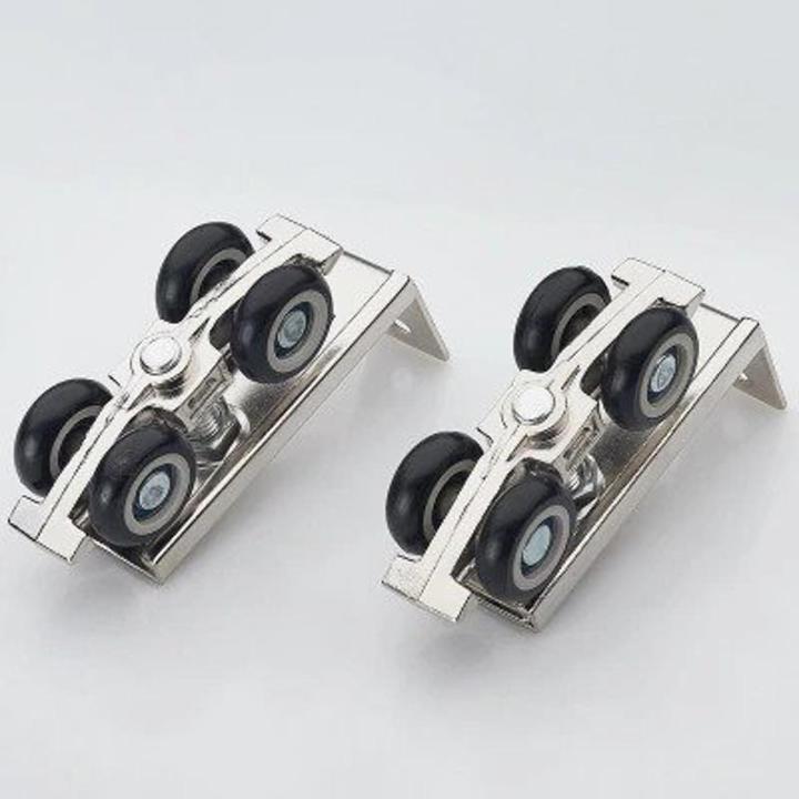1 Set Stainless Steel Sliding Door Roller Bear 30KG Home Room Wardrobe ...