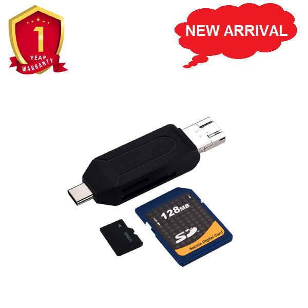 Micro USB OTG to USB 2.0 Adapter SD/Micro SD Card Reader With Standard ...