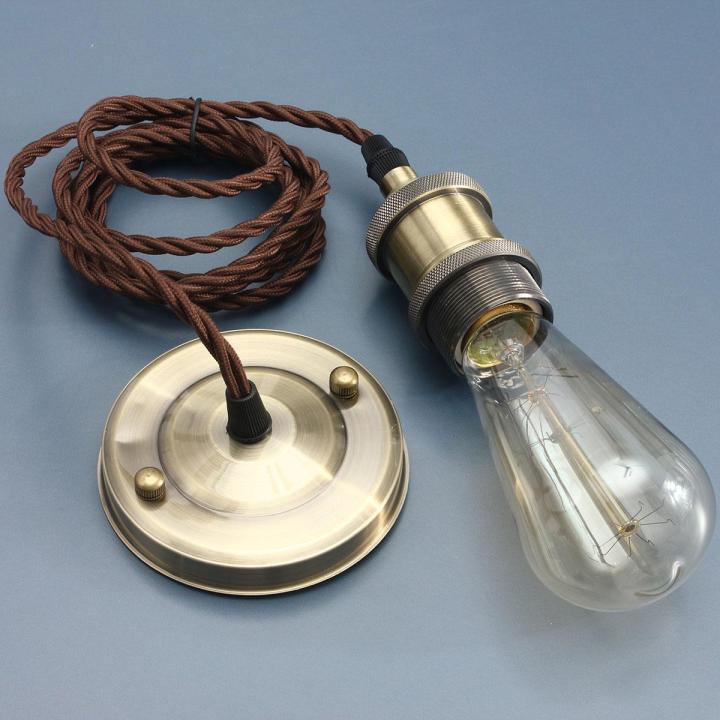 【New Choice】KINGSO 110V-220V Max 600W Bulb Vintage Lamp Holder Ceiling ...