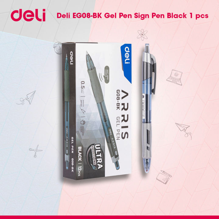 Deli EG08-BK Gel Pen Sign Pen 0.5mm Black 1 pcs | Daraz.com.bd