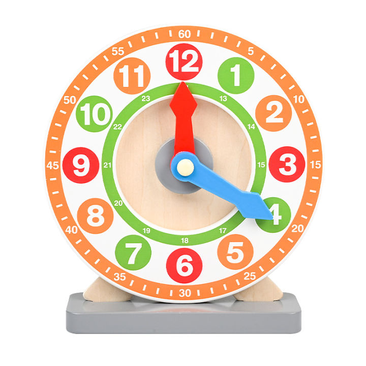 Clock Model Children's Learning and Understanding Time Clock 123 Grade ...