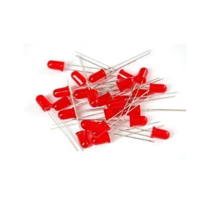 5mm Red LED 100 PCS by ROJA ELECTRONICS | Daraz.com.bd