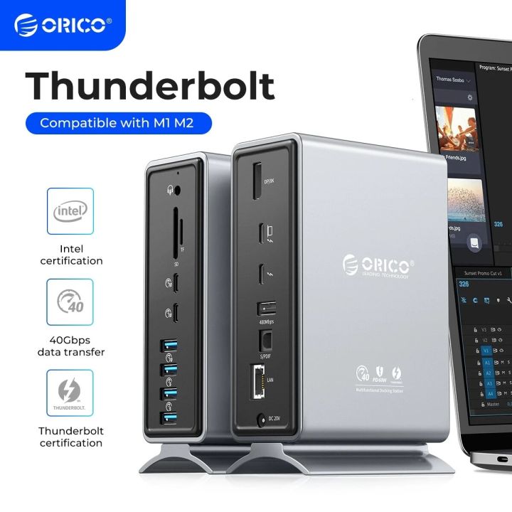 ORICO Thunderbolt 4 Docking Station Type C to HDMI-compatible Adapter ...