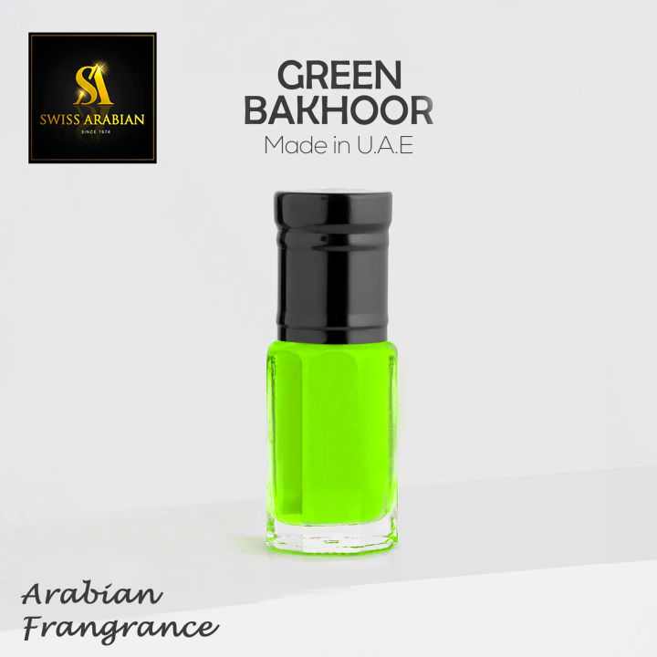 Green Bakhoor-Exclusive Premium Arabian Attar for Men & Women-Made in U ...