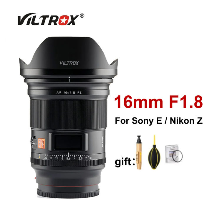 VILTROX AF 16mm F1.8 FE Camera Lens Large Aperture Ultra Wide Angle ...