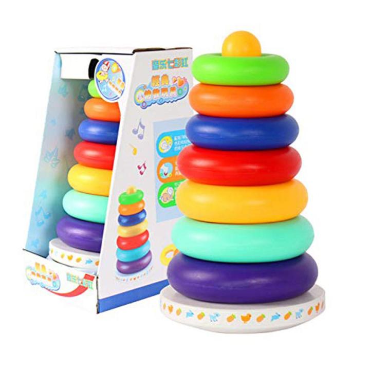 RAINBOW TOWER Stacking Toy for children | Daraz.com.bd