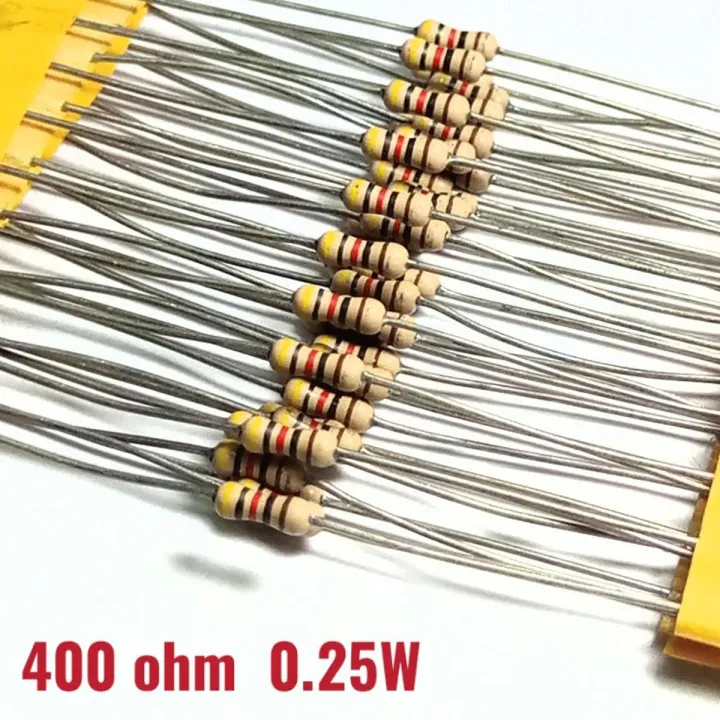 400 Ohm 1/4W 1% Tolerance Resistor Carbon Film Resistance -10 piece ...