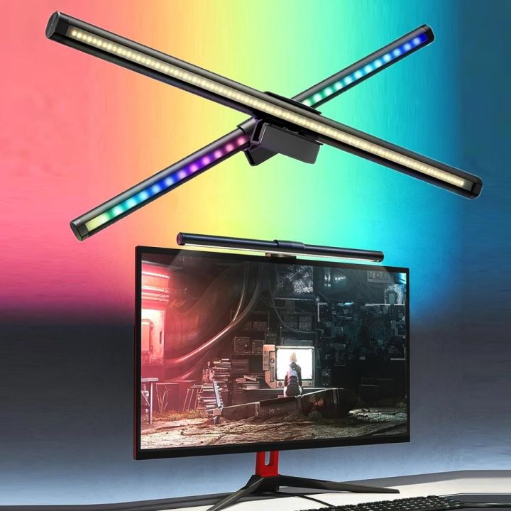 Led Computer Monitor Light Bar Desk Lighting Screen USB RGB Light Bar ...