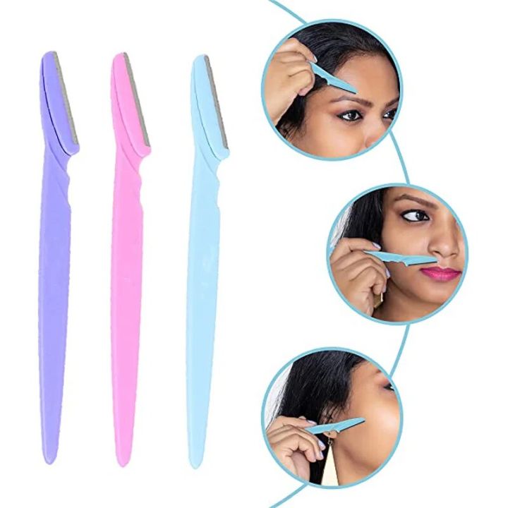 【NEW】 3Pc Eyebrow Trimmer Safety Mini Portable Painless Face Razor ...