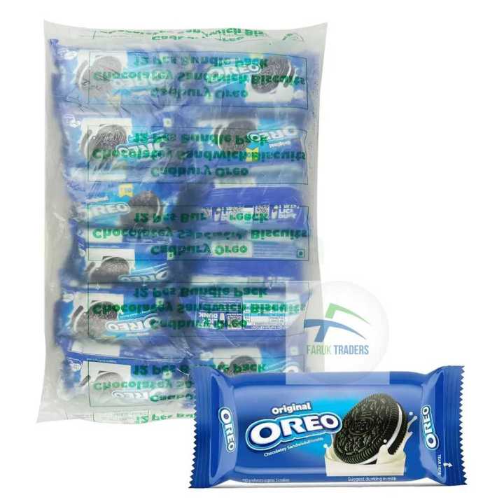 Oreos Vanilla Cream Chocolate Biscuit - of Pack 12 (50gm Each) | Daraz ...