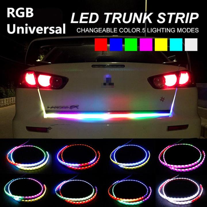 Car Rear Trunk Lights Multicolor Rgb Tail Box Light Dynamic Streamer ...